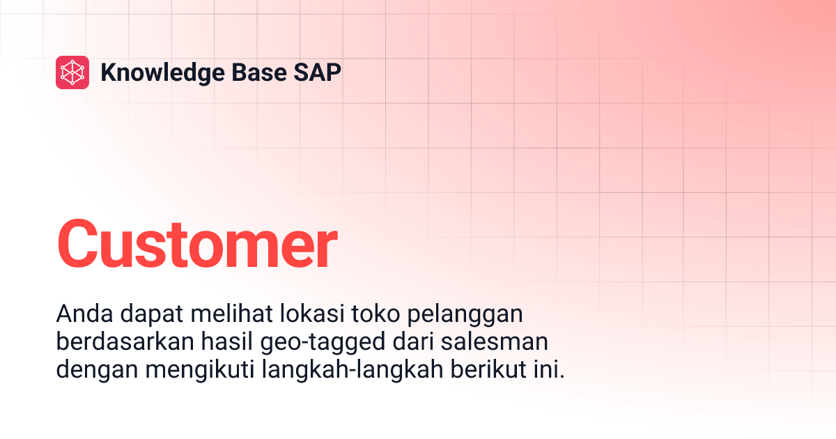Customer | Knowledge Base SAP